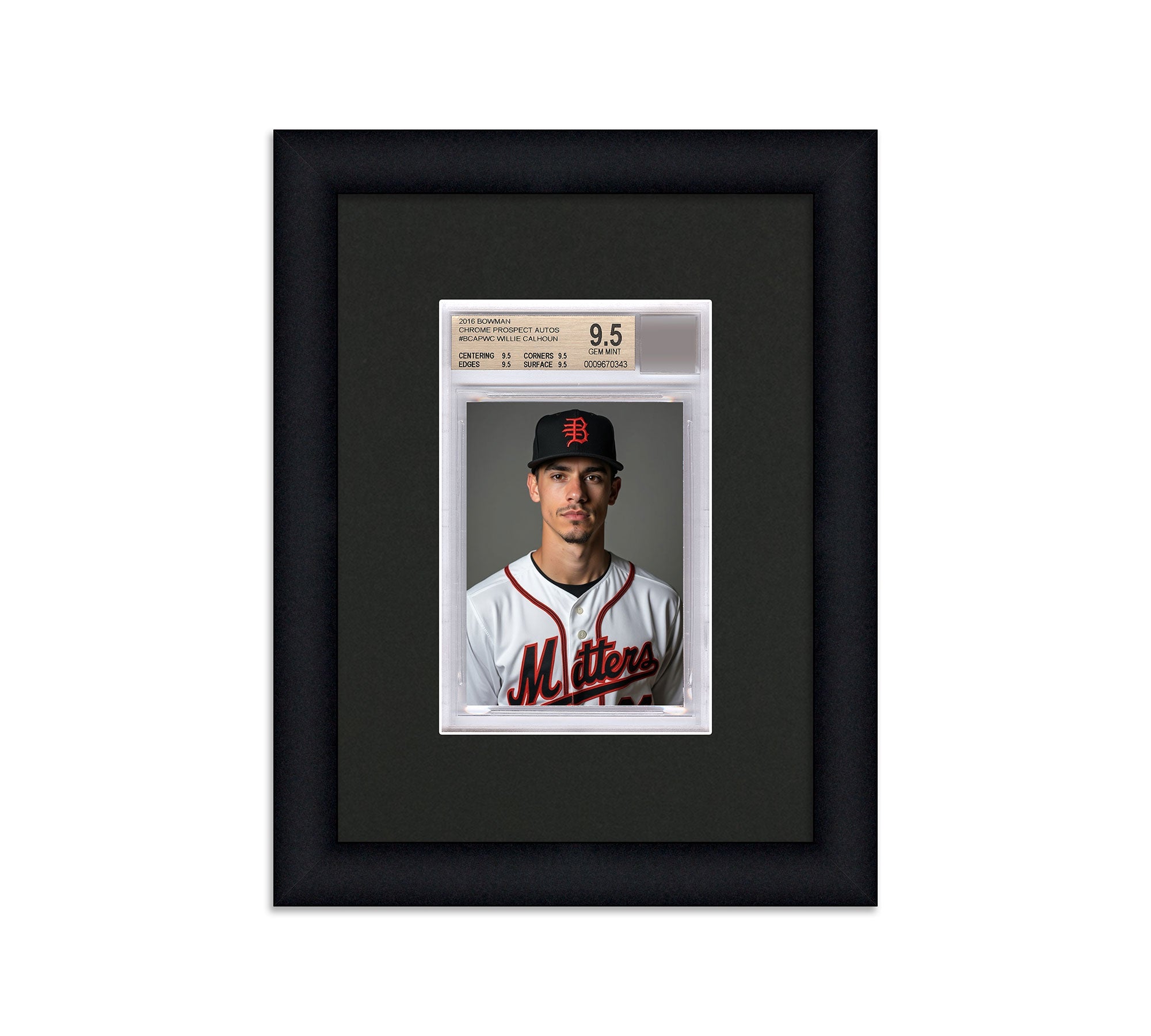 Framed Card Display - 1 Opening for a BGS Graded Slab – Card Frame Shop