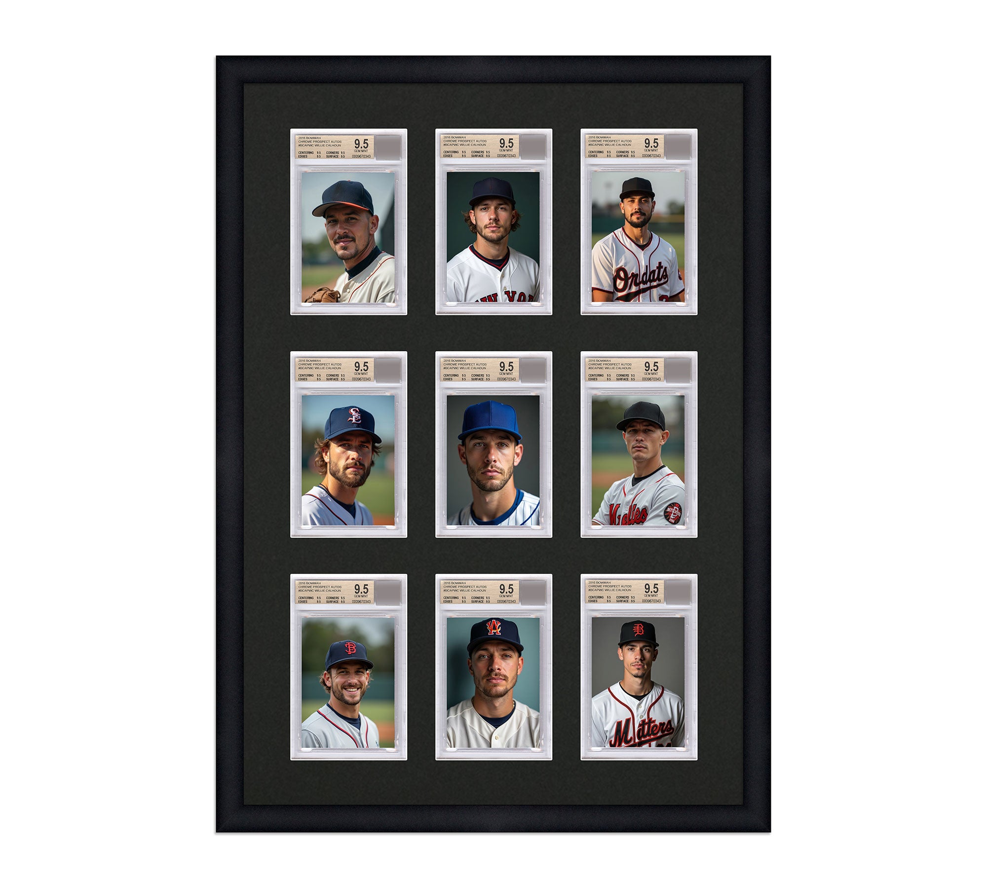 Card Frame Display - 9 Openings for BGS Graded Slabs – Card Frame Shop