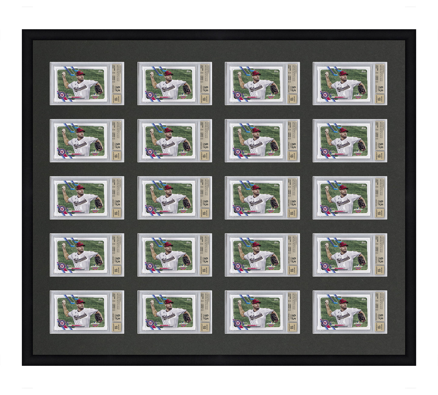 Card Frame Display - 20 Openings for BGS Graded Slabs – Card Frame Shop