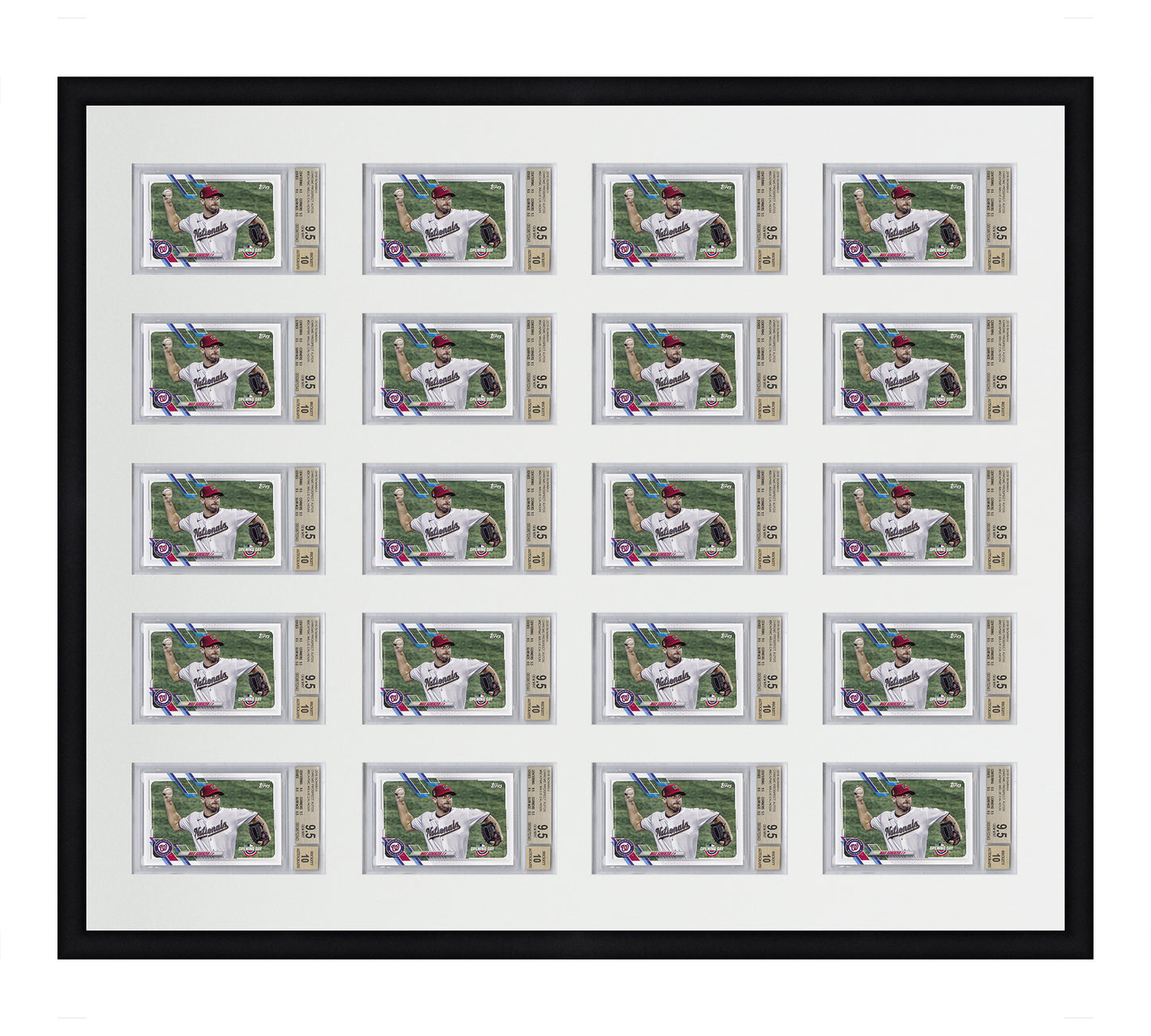 Card Frame Display - 20 Openings for BGS Graded Slabs – Card Frame Shop