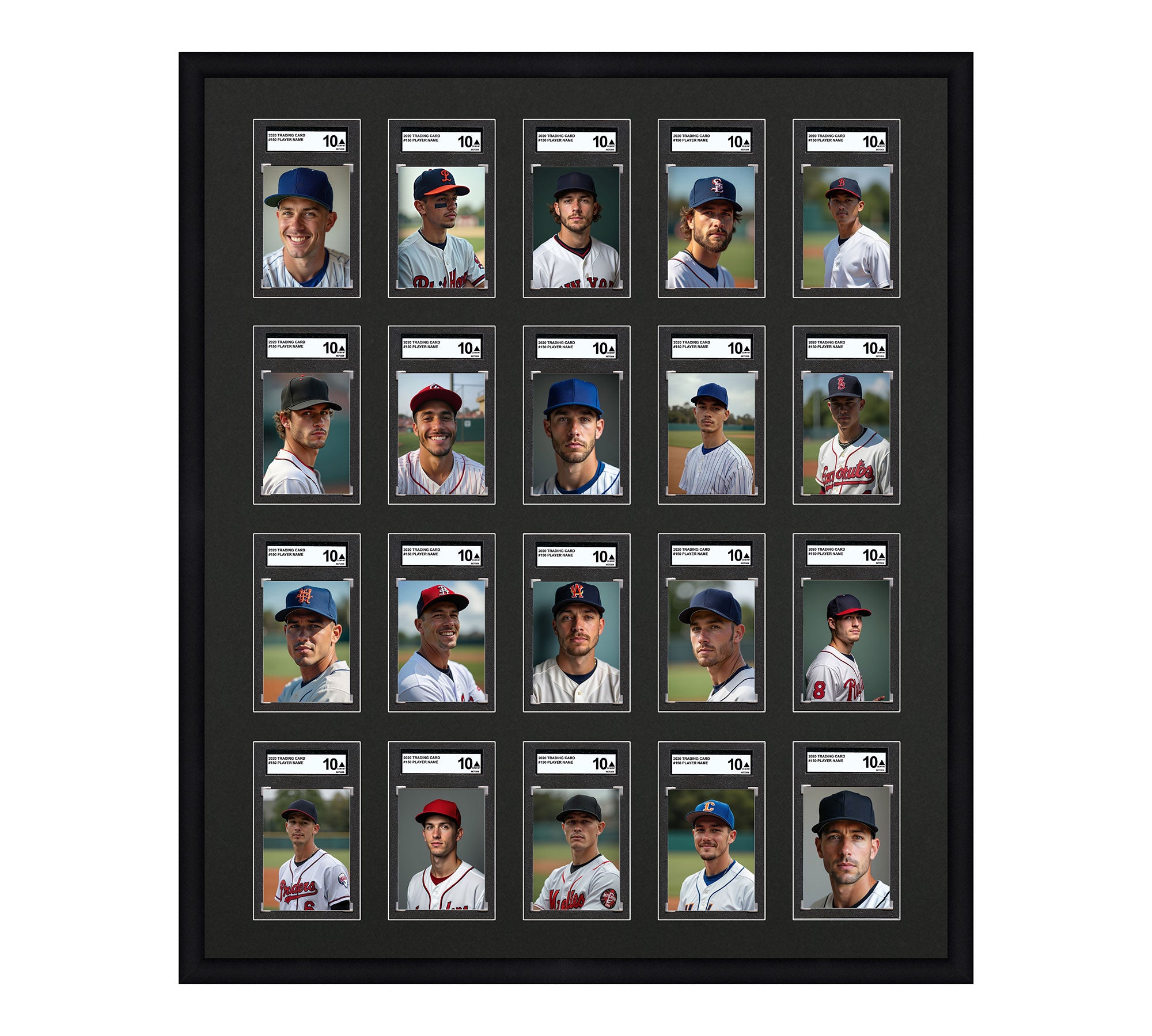 Card Frame Display - 20 Openings for SGC Graded Slabs – Card Frame Shop