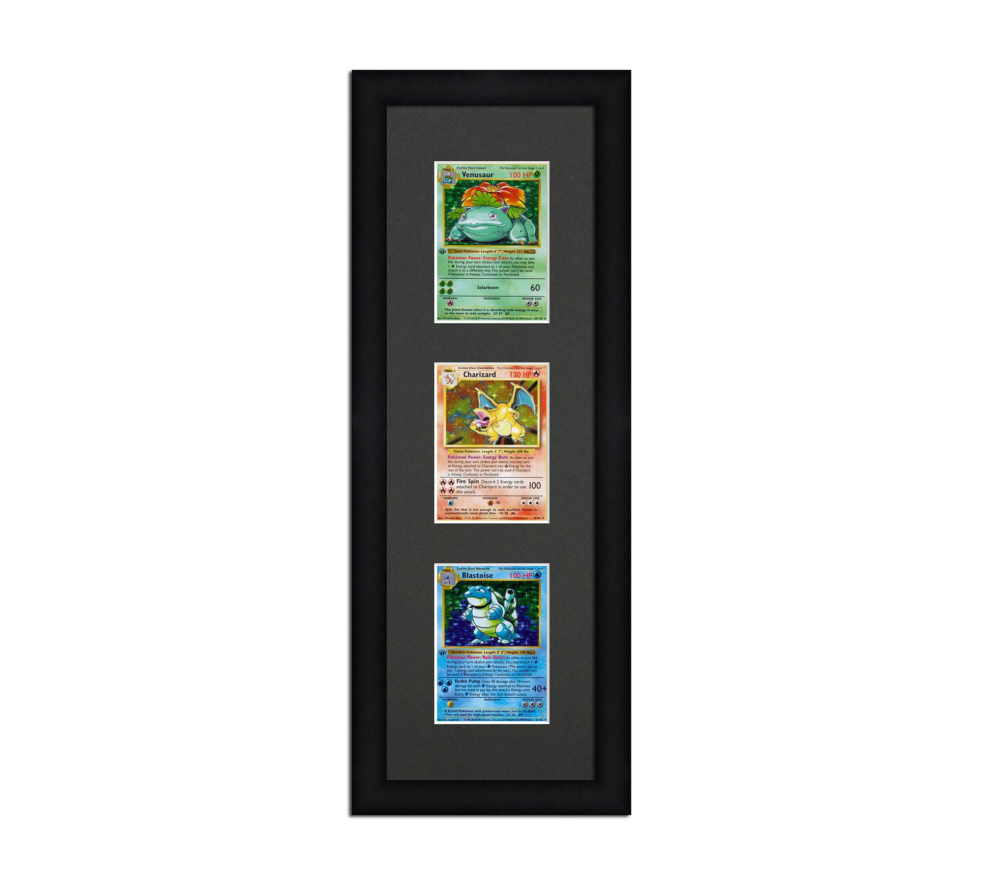 Card Frame Display - 3 Openings for Pokemon, Magic The Gathering, or o ...