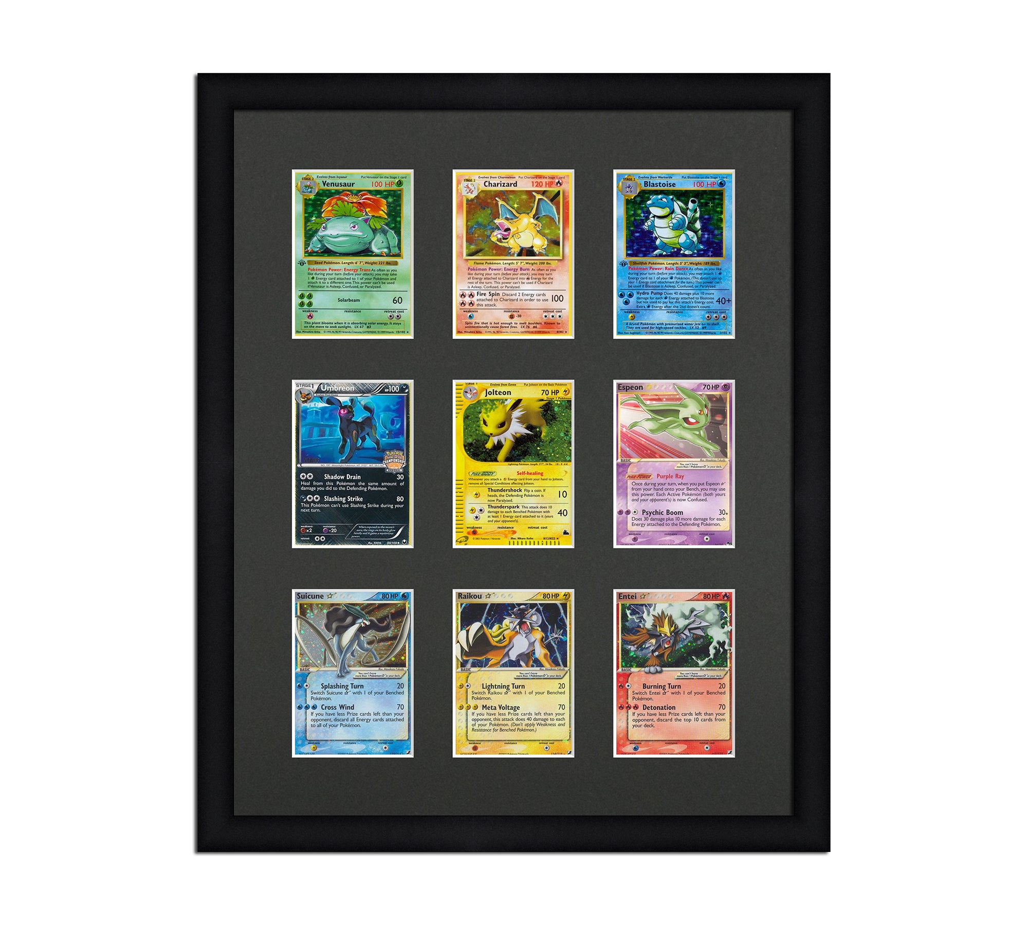Card Frame Display - 9 Openings for Pokemon, Magic The Gathering, or o ...