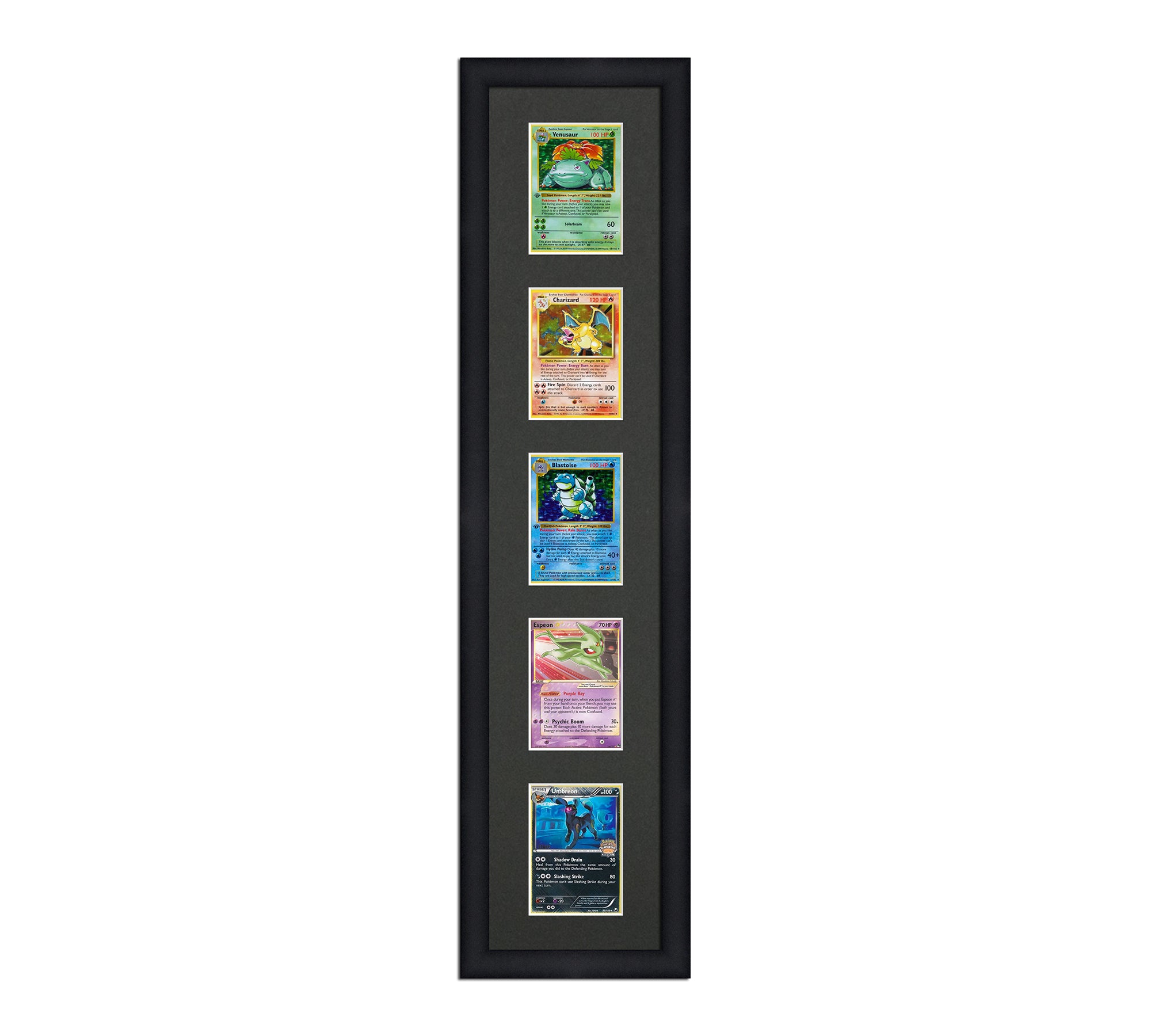 Card Frame Display - 5 Openings for Pokemon, Magic The Gathering, or o ...
