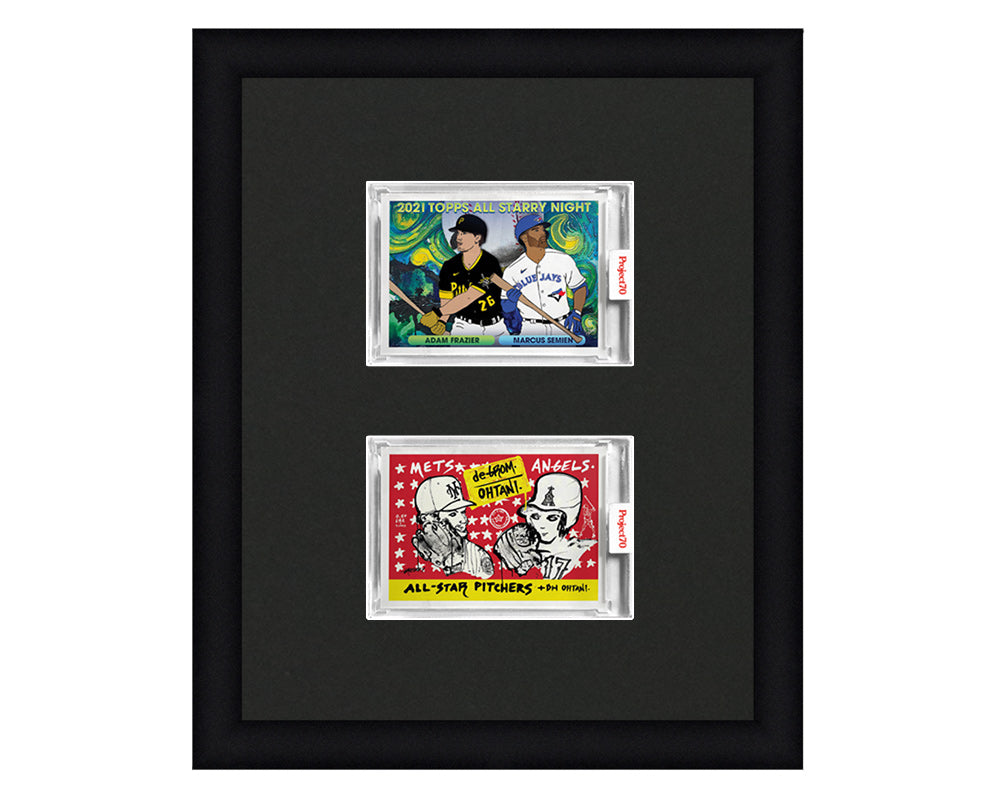 Framed Card Display - 2 Openings for Project 70, Project 100, or Proje ...