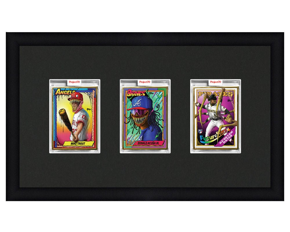 Framed Card Display - 3 Openings for Project 70, Project 100, or Proje ...