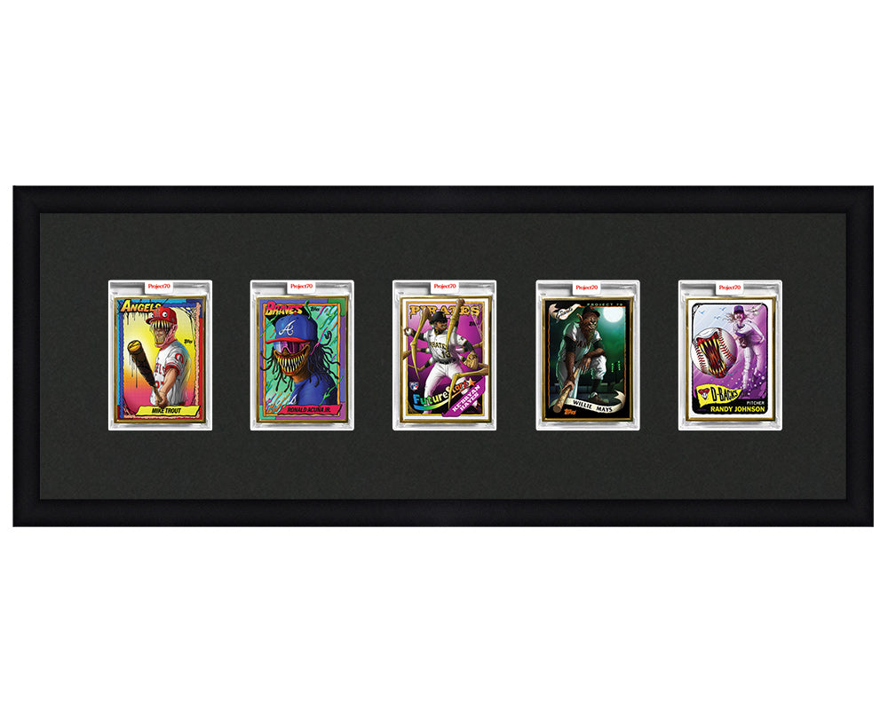 Framed Card Display - 5 Openings for Project 70, Project 100, or Proje ...