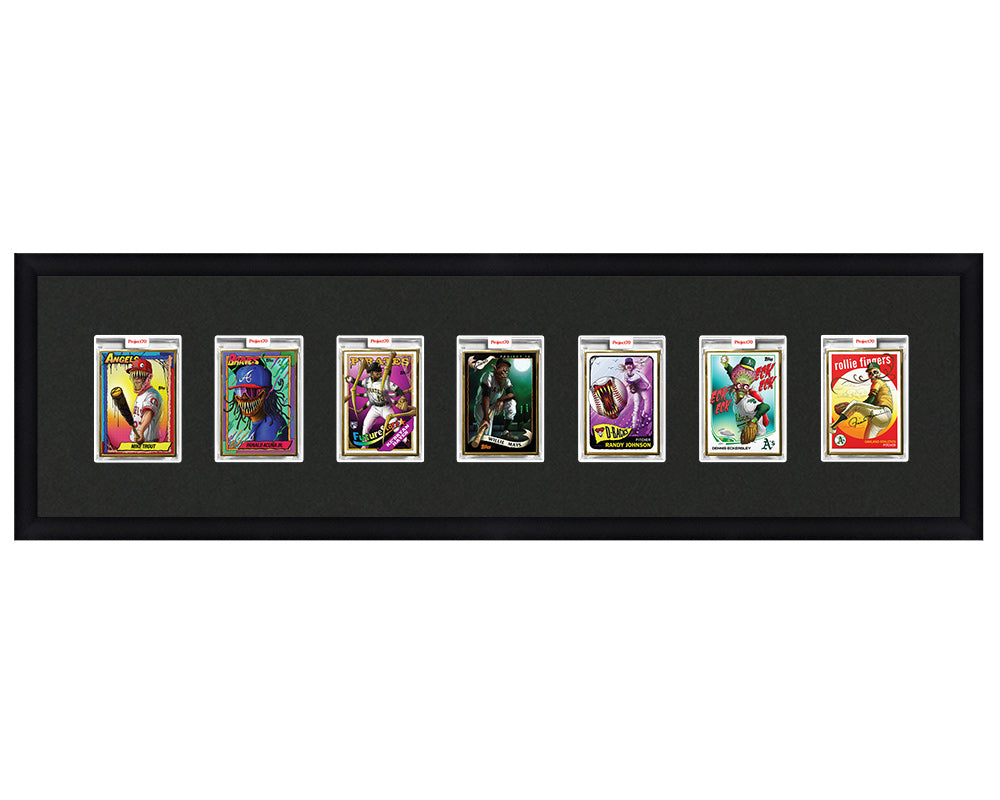 Framed Card Display - 7 Openings for Project 70, Project 100, or Proje ...