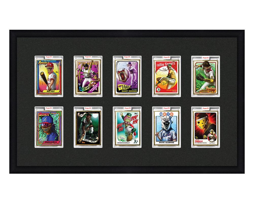 Framed Card Display - 10 Openings for Project 70, Project 100, or Proj ...