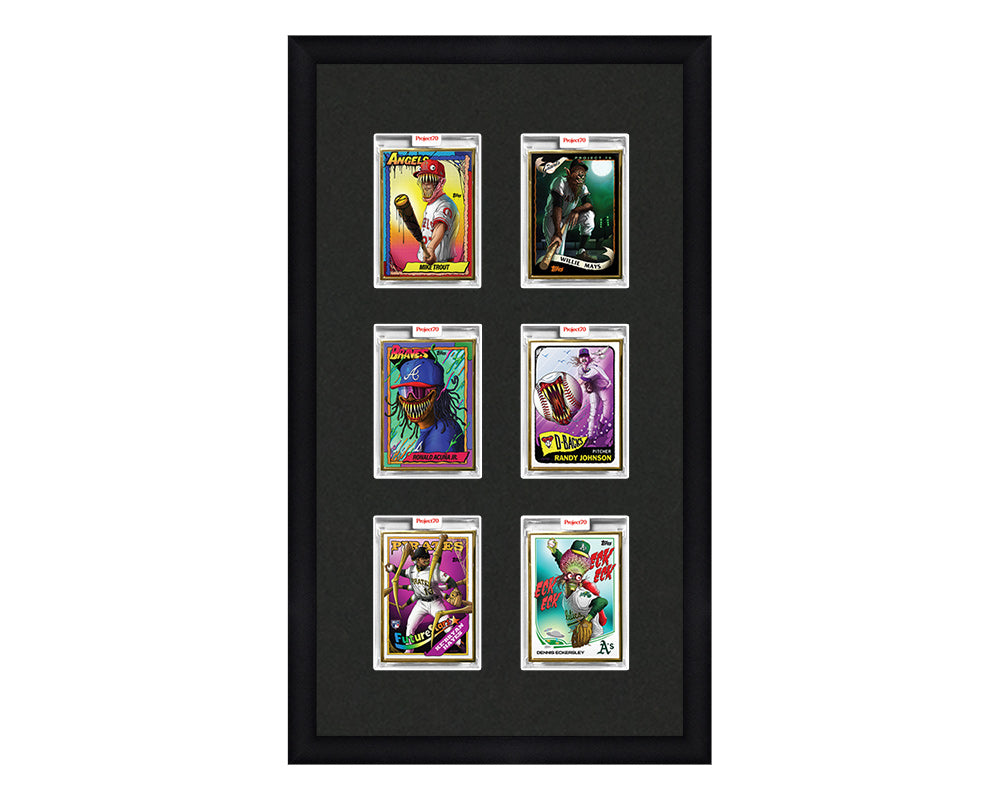 Framed Card Display - 6 Openings for Project 70, Project 100, or Proje ...